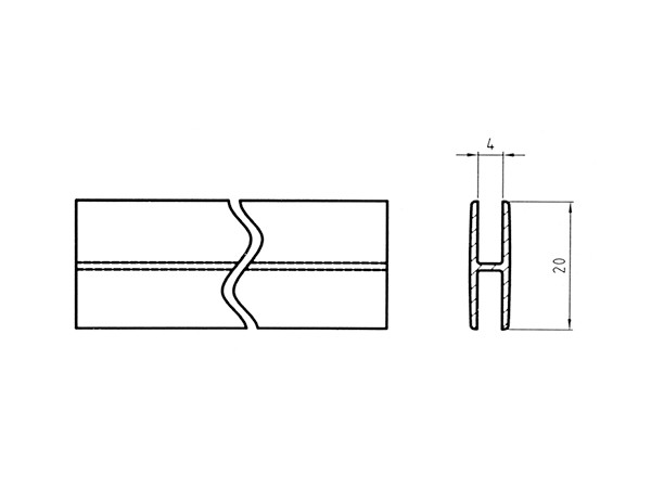 Leđna letva PVC - Okov za namještaj